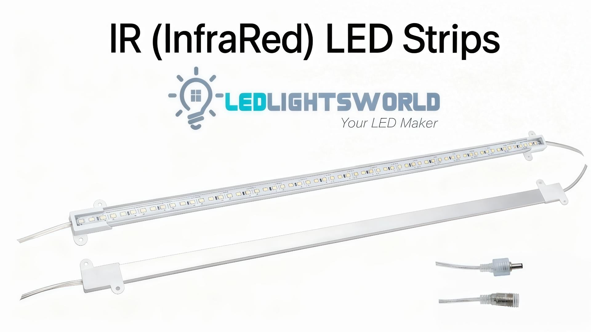 850nm IR Rigid LED Strip – 50cm High-Stability Illumination Showcase