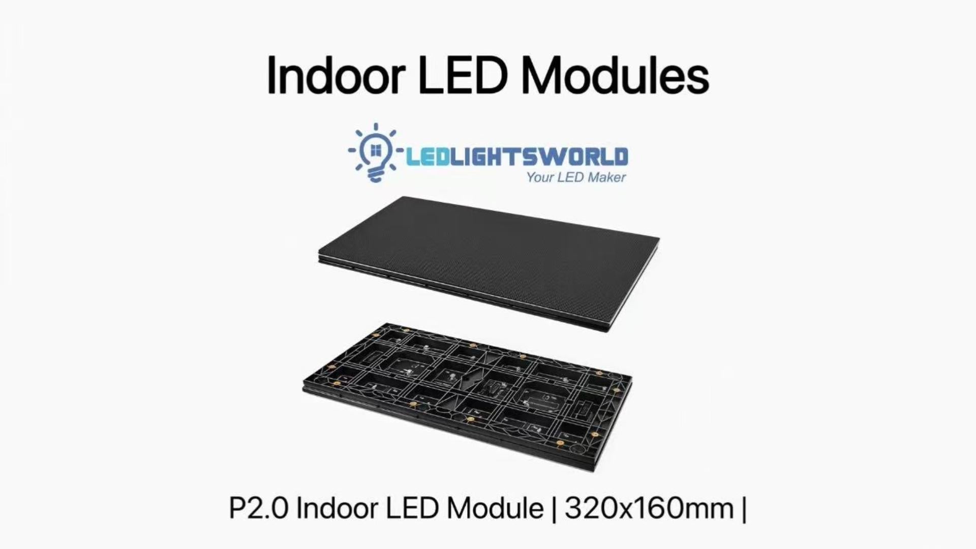 ID-S Series P2.0 Indoor LED Module – 320×160mm Fine Pitch RGB Panel De