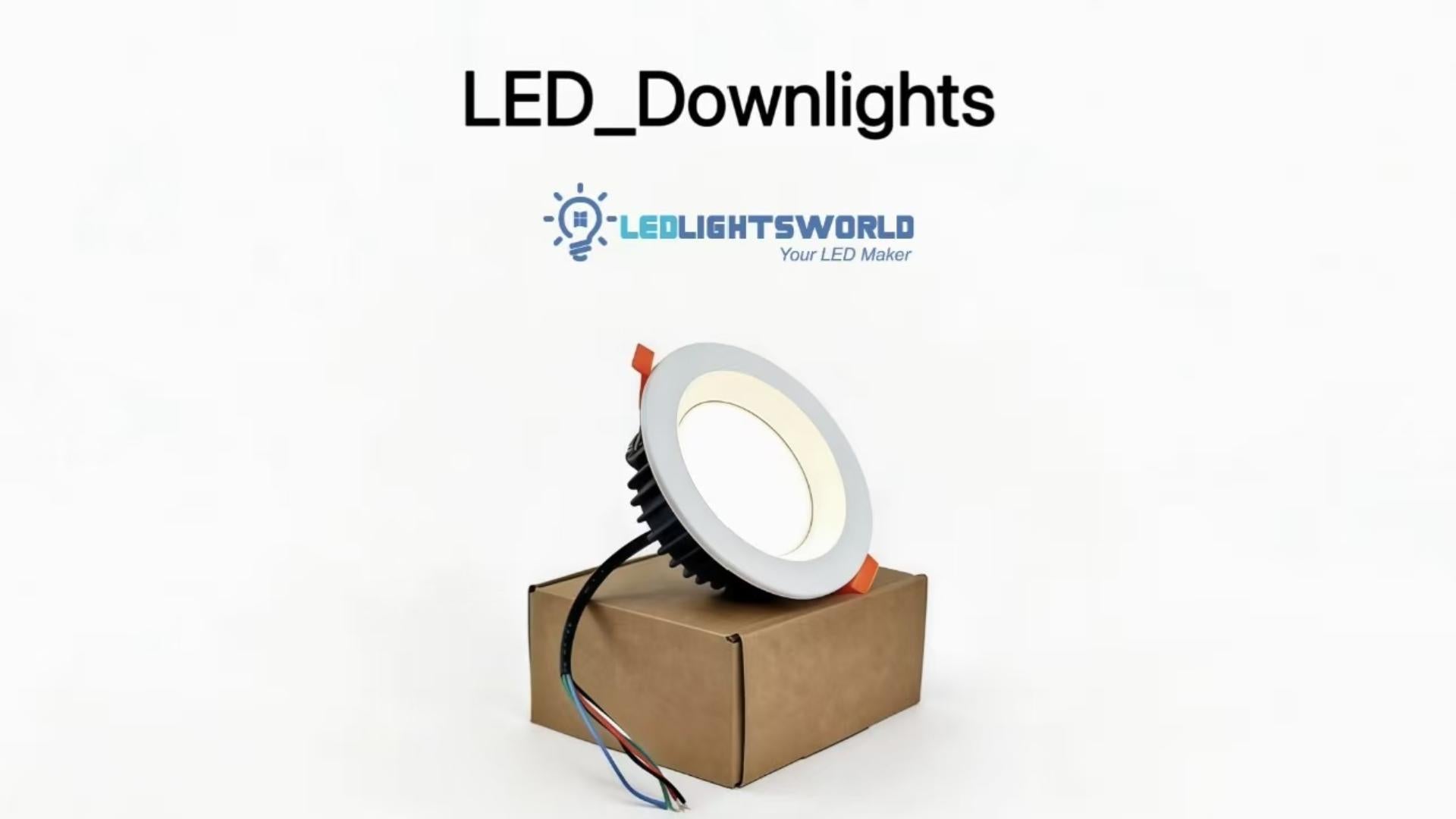 RGBWW Super Bright Recessed LED Downlights for Modern Embedded Lightin