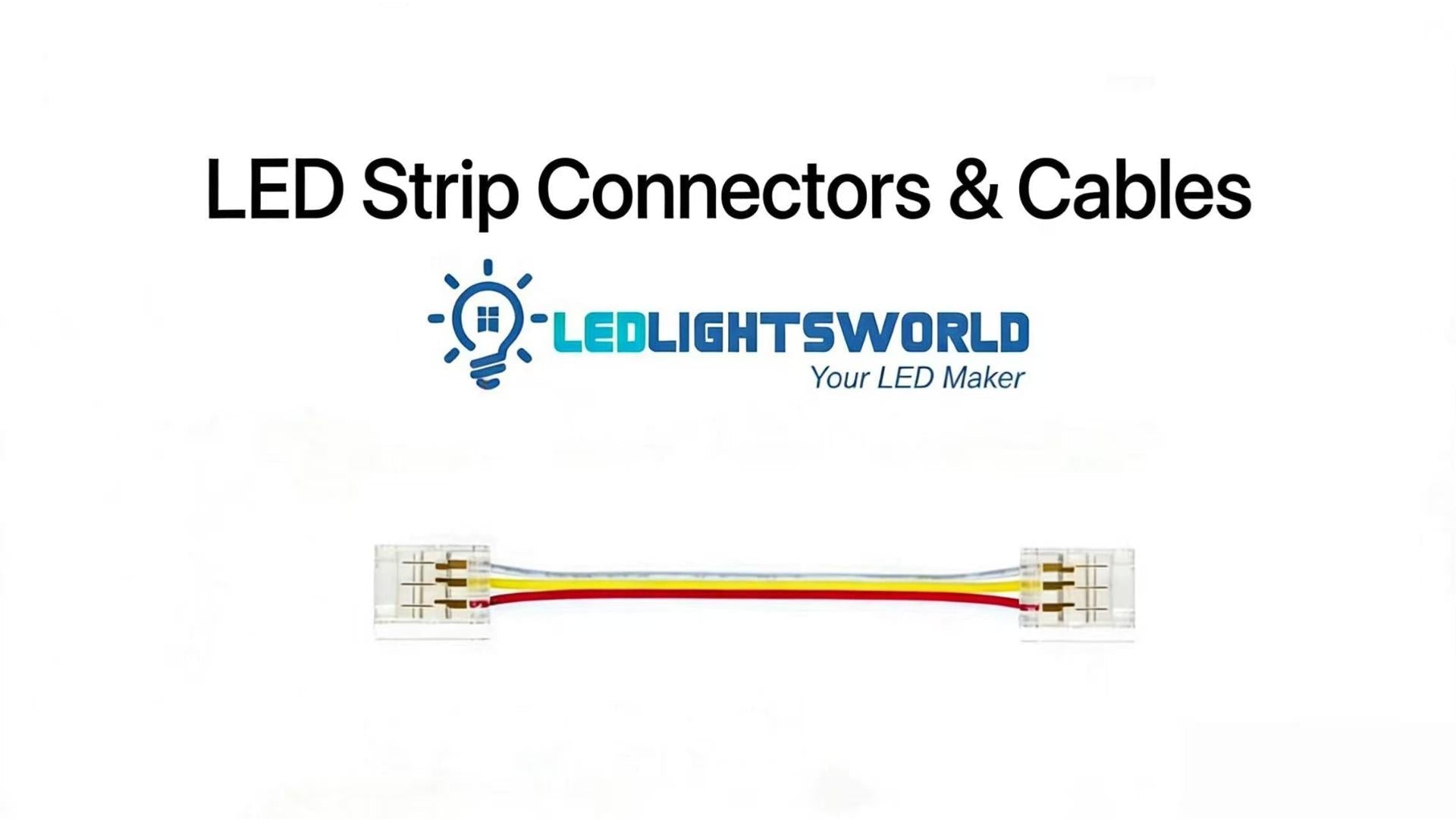 Transparent Crystal 10mm 3-Pin LED Strip Connector Demo – Solderless I