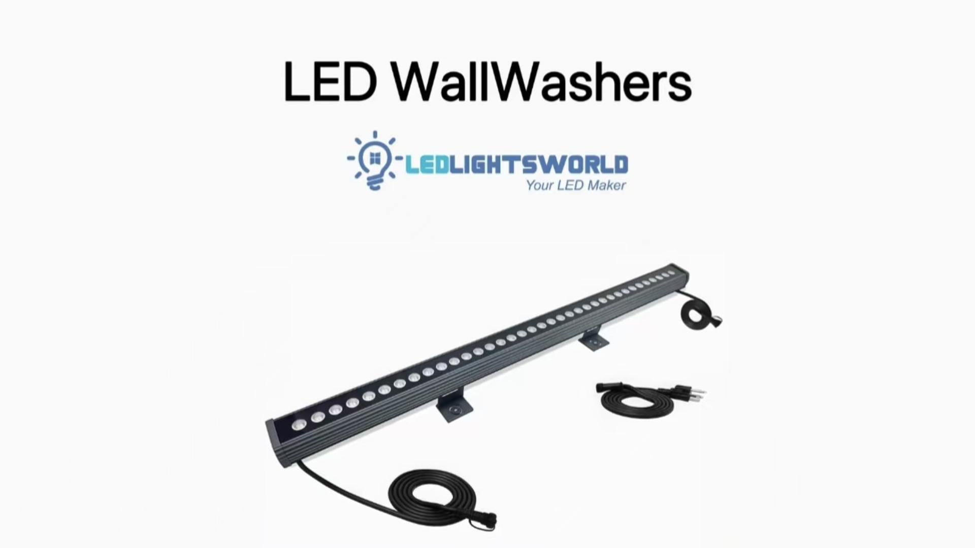 Linkable RGB LED Wall Washer for Indoor & Outdoor Architectural Lighti