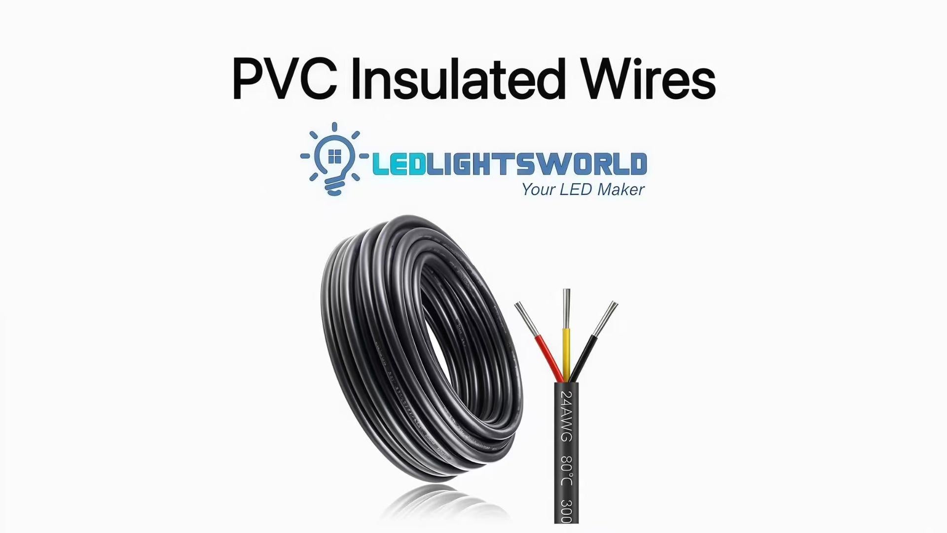 24 AWG 4-Conductor Stranded Electrical Wire – Flexible PVC Multi-Core