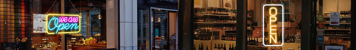 Business LED Signs | LED Open & Welcome Signs for Stores & Shops