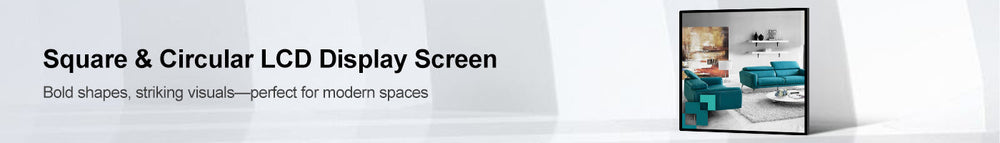 Écran LCD carré et circulaire