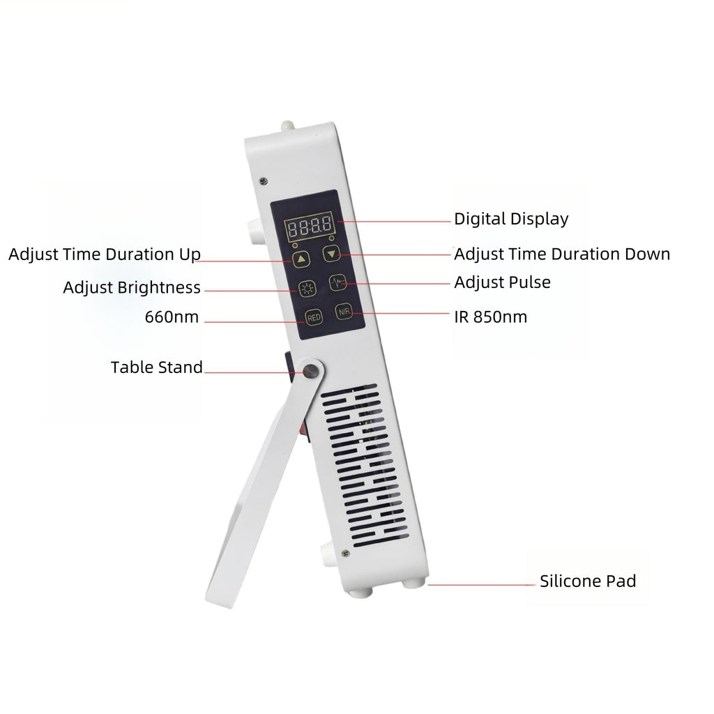 Panneau de luminothérapie LED rouge WT50 50 W, rouge profond 660 nm et