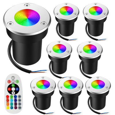 Inground Path & Garden LED Lights – Waterproof Outdoor Recessed ...