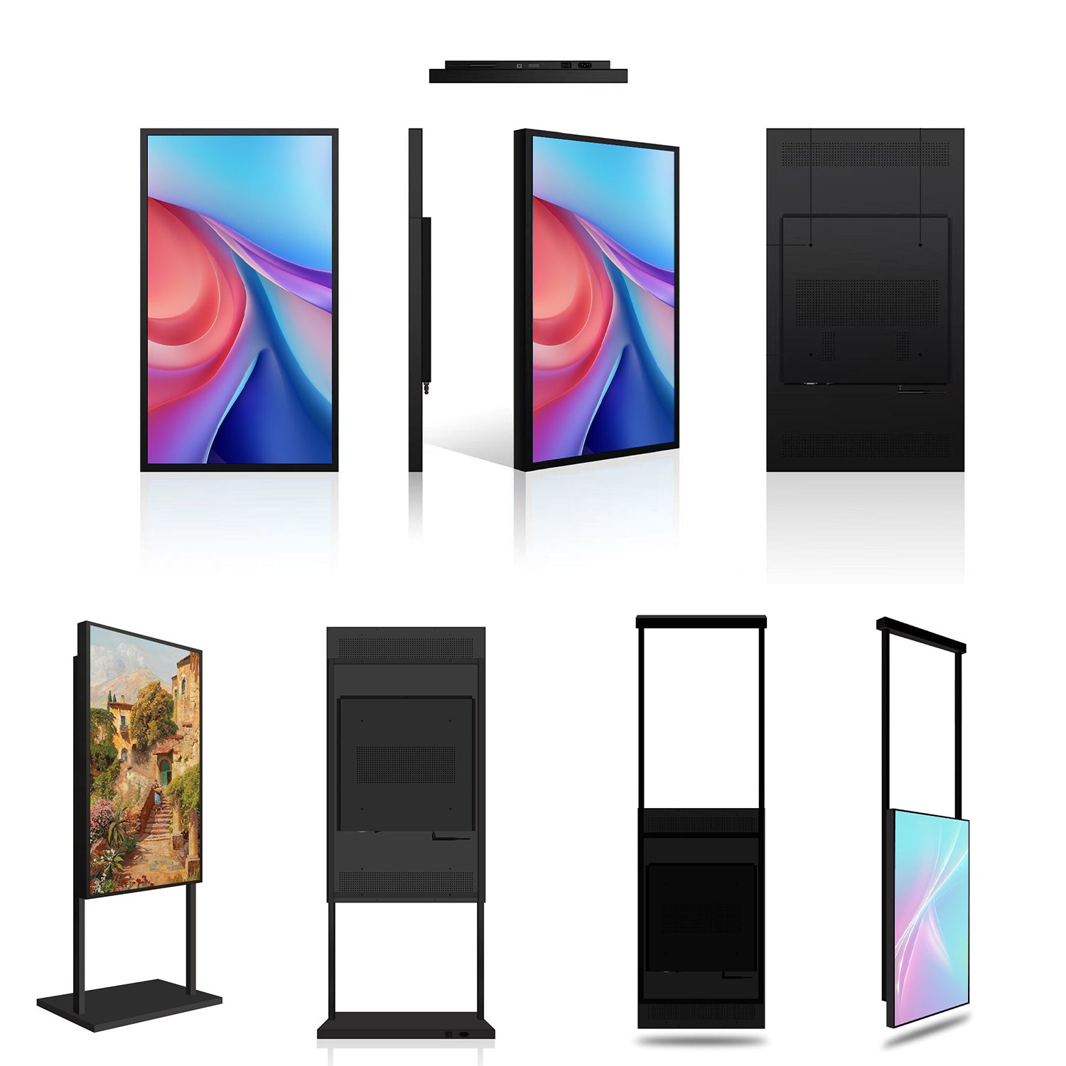 65" Single-Sided 2500nits High Bright Window LCD Poster Display, Andro