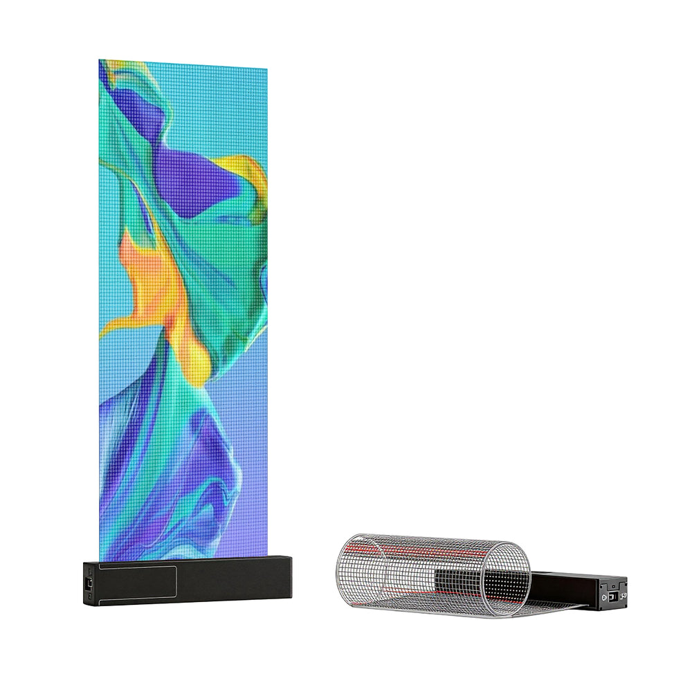 Selbstklebende transparente LED-Folie – Digitale Fenster- und ...
