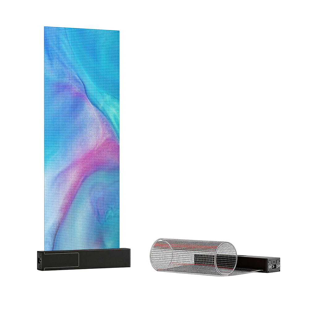 Selbstklebende transparente LED-Folie – Digitale Fenster- und ...