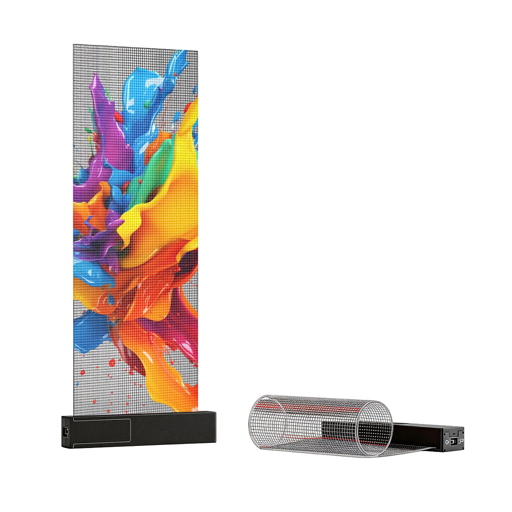 Selbstklebende transparente LED-Folie – Digitale Fenster- und ...