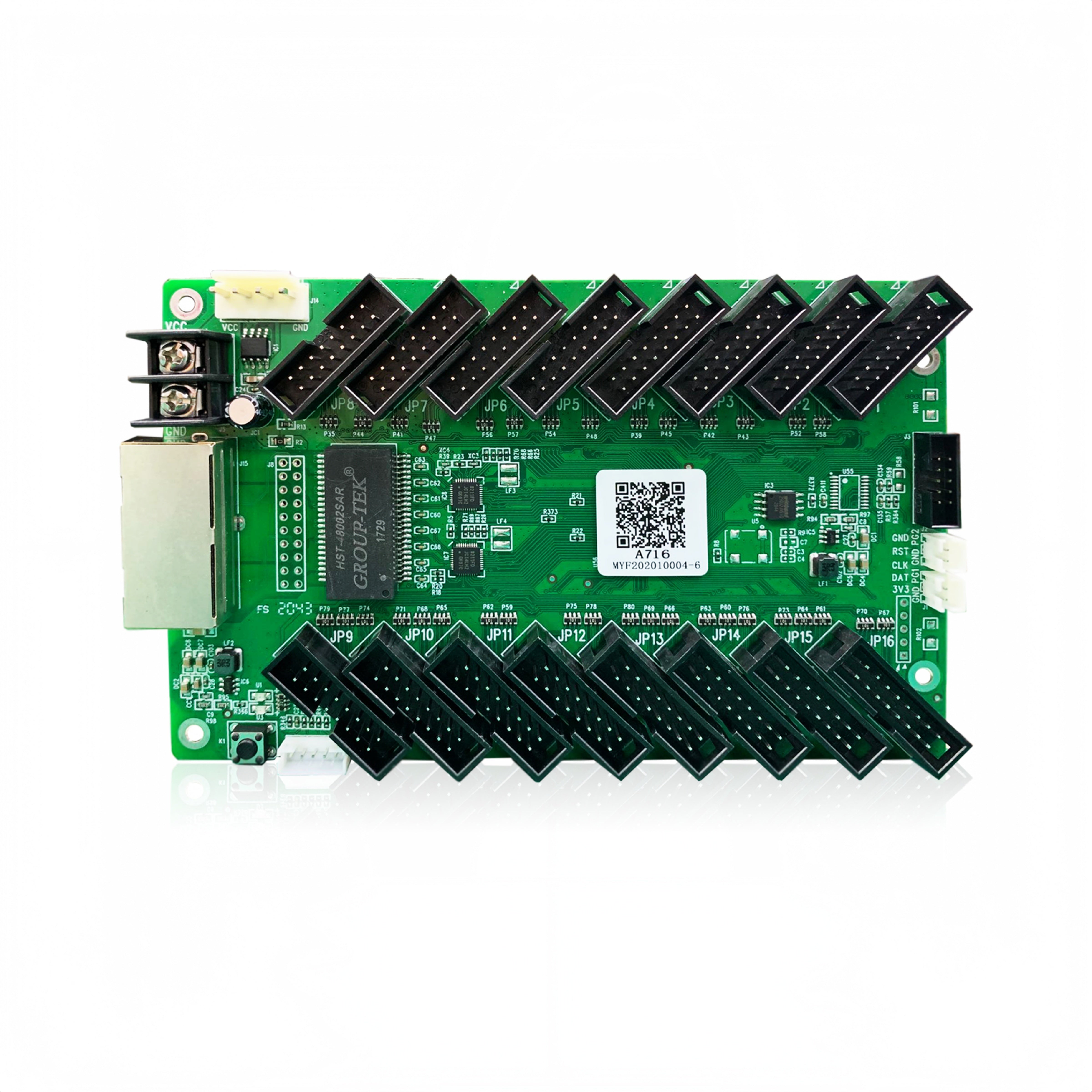 Mooncell A716 Receiving Card – 512×384 Pixels | High-Stability Receivi