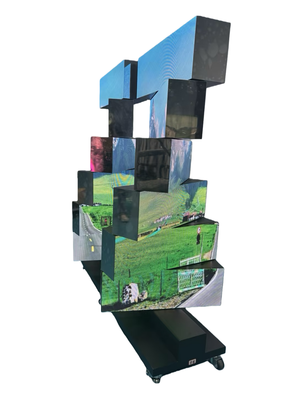 MR-2FR Series Double-Sided Rectangular Mechanical Rotating LED Display