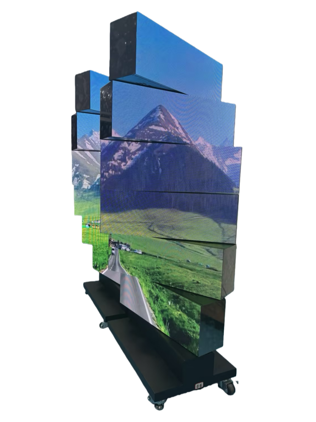 MR-2FR Series Double-Sided Rectangular Mechanical Rotating LED Display