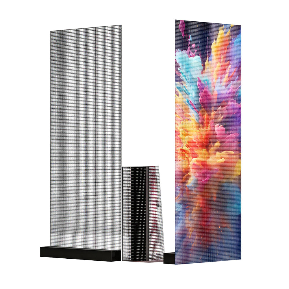 Adhesive Transparent LED Film – Window & Glass Digital Display | Custom ...