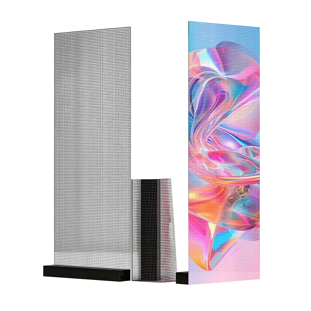 Selbstklebende transparente LED-Folie – Digitale Fenster- und ...